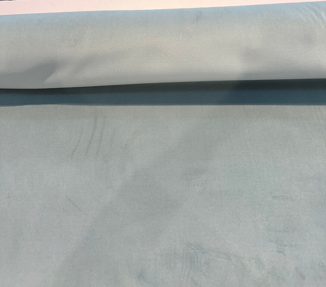 Posh Velvet Mallard Green Blue Backed Soft Upholstery Fabric by the ya ...
