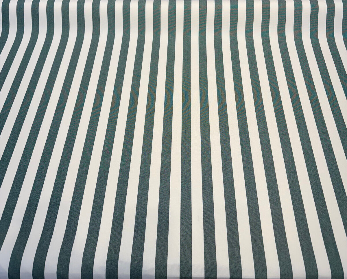 Sunbrella Stripe Mason Forest Green Outdoor Upholstery Fabric By the y ...