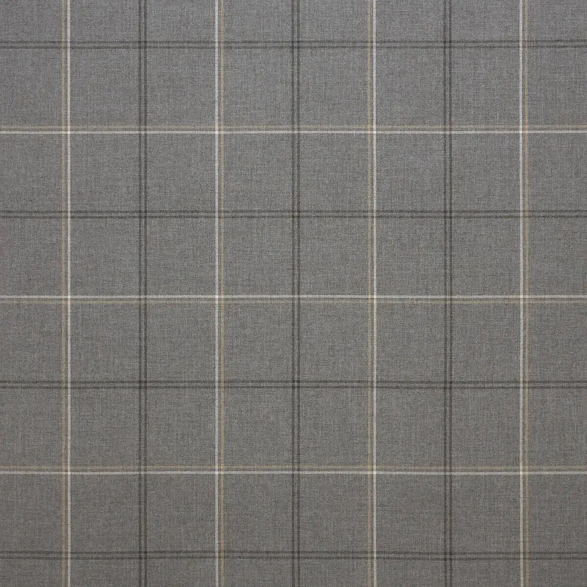 Sunbrella Plaid Paradigm Stone Gray Outdoor Performance Fabric By the ...