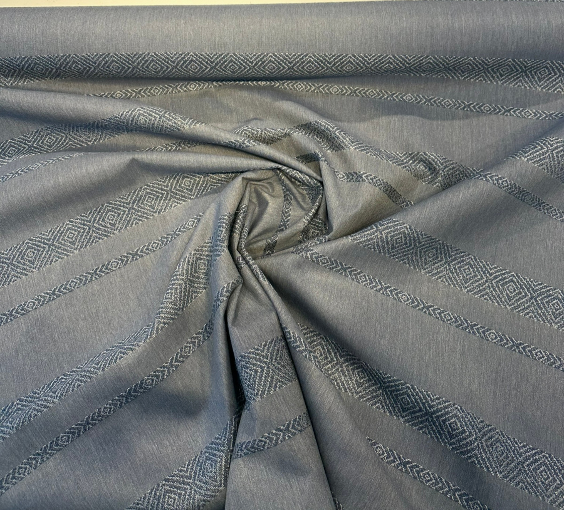 Sunbrella Sash Denim Blue Upholstery Outdoor Performance Fabric By the ...