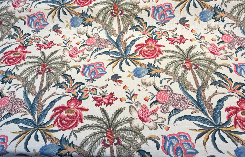 Waverly Exotic Curiosity Jewel Linen Drapery Upholstery Fabric By the ...