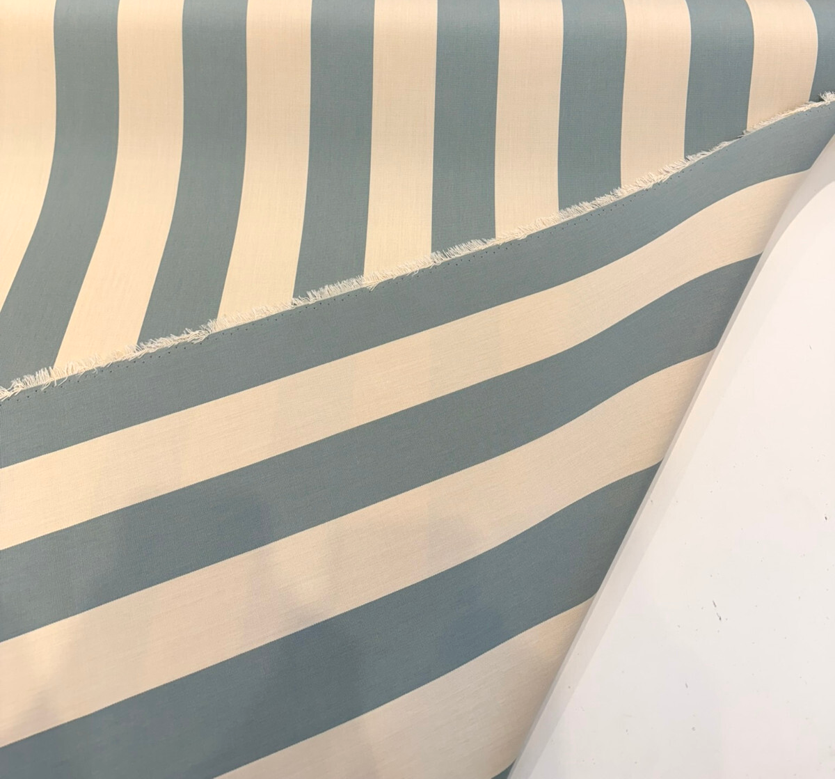 Sunbrella Stripe Townsend Spa Blue Outdoor Performance Fabric By the y ...