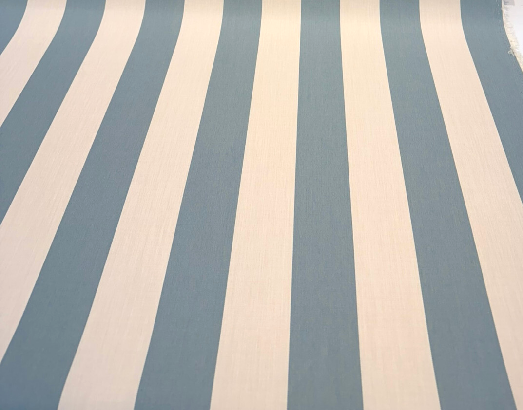 Sunbrella Stripe Townsend Spa Blue Outdoor Performance Fabric By the y ...