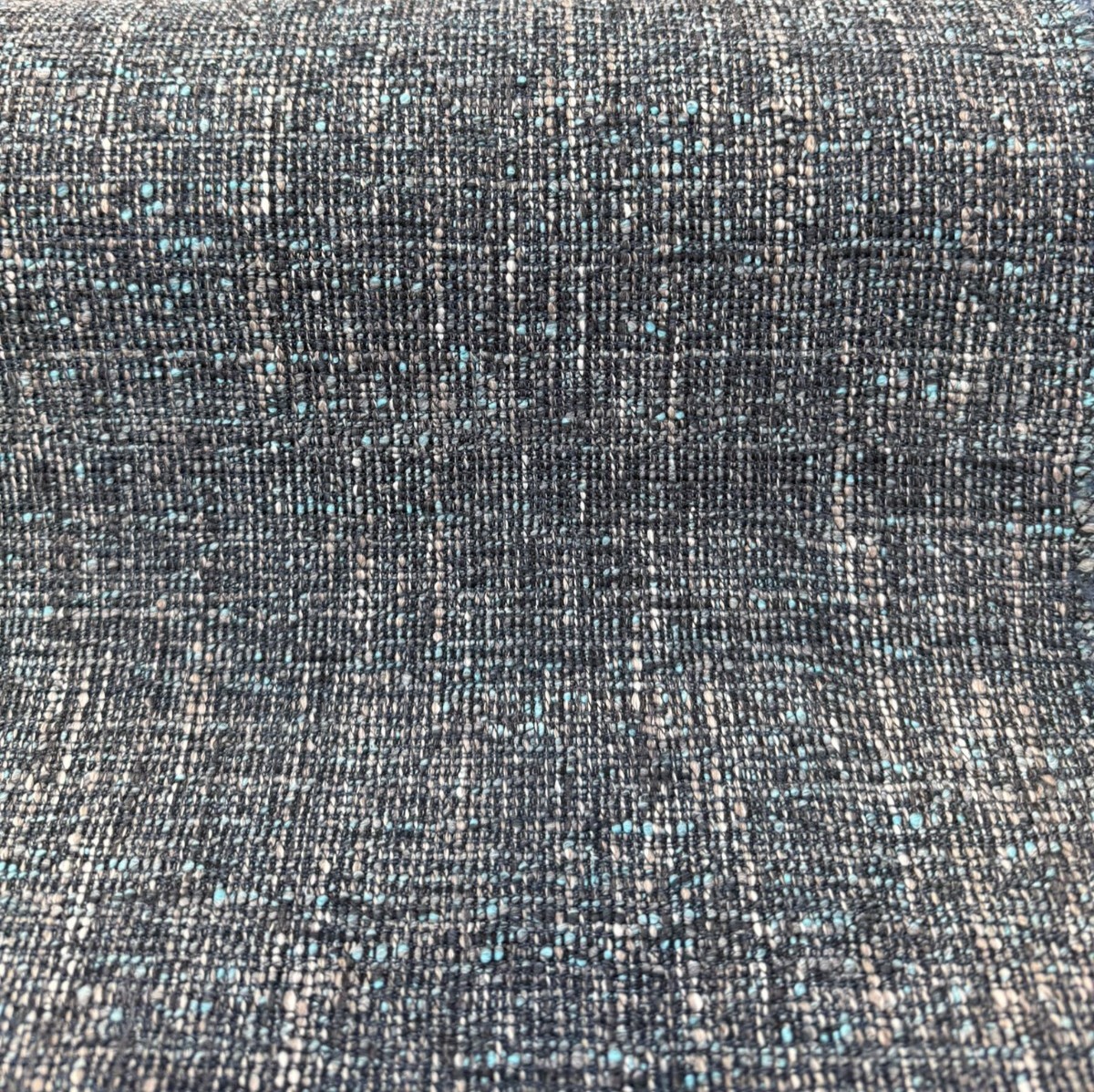 PK Pike Place Texture Deep Sea Blue Teal Tweed Upholstery Fabric By Th ...