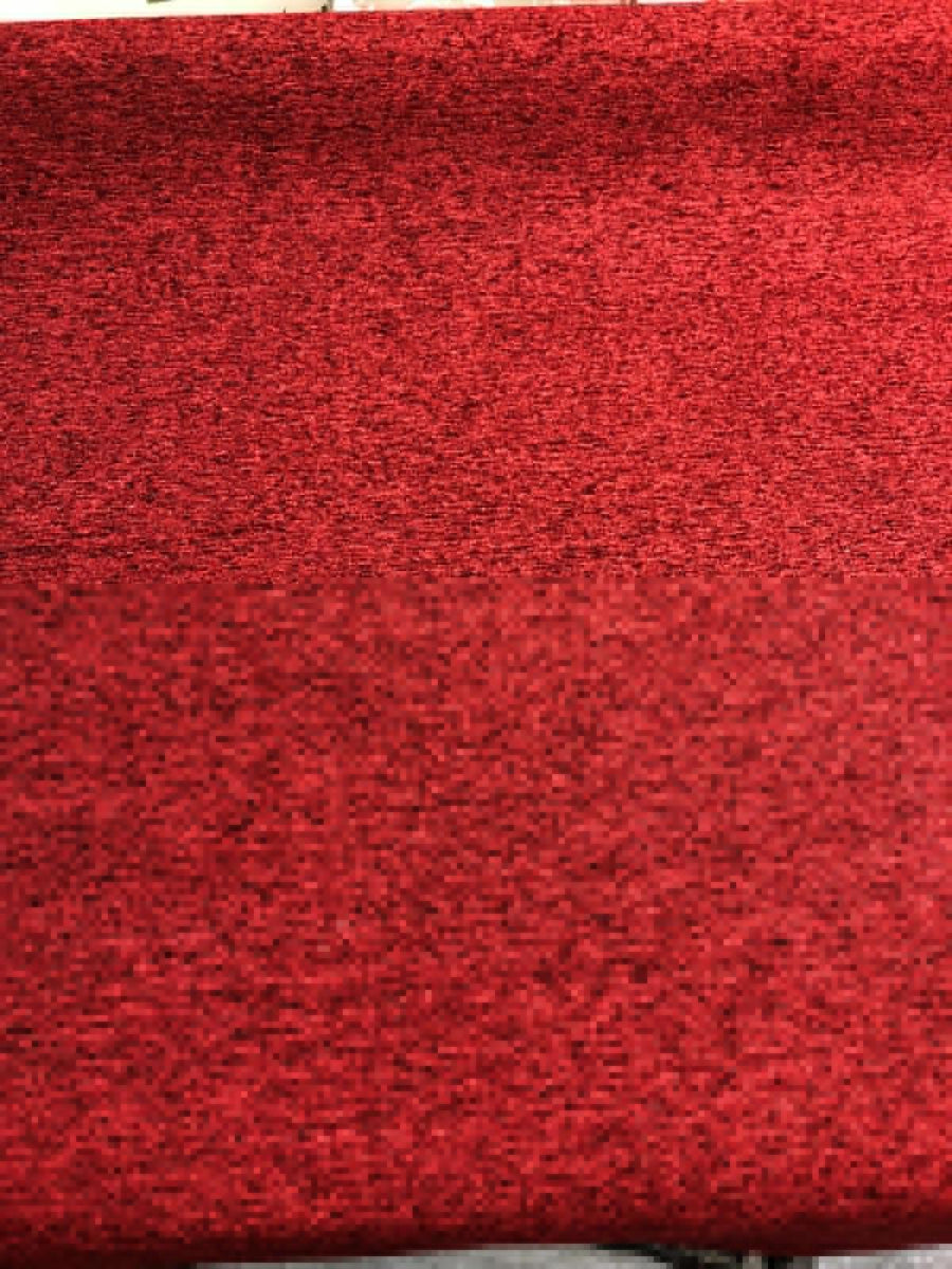 Ruby Red Heavy Solid Chenille Backed Upholstery Fabric by the yard ...