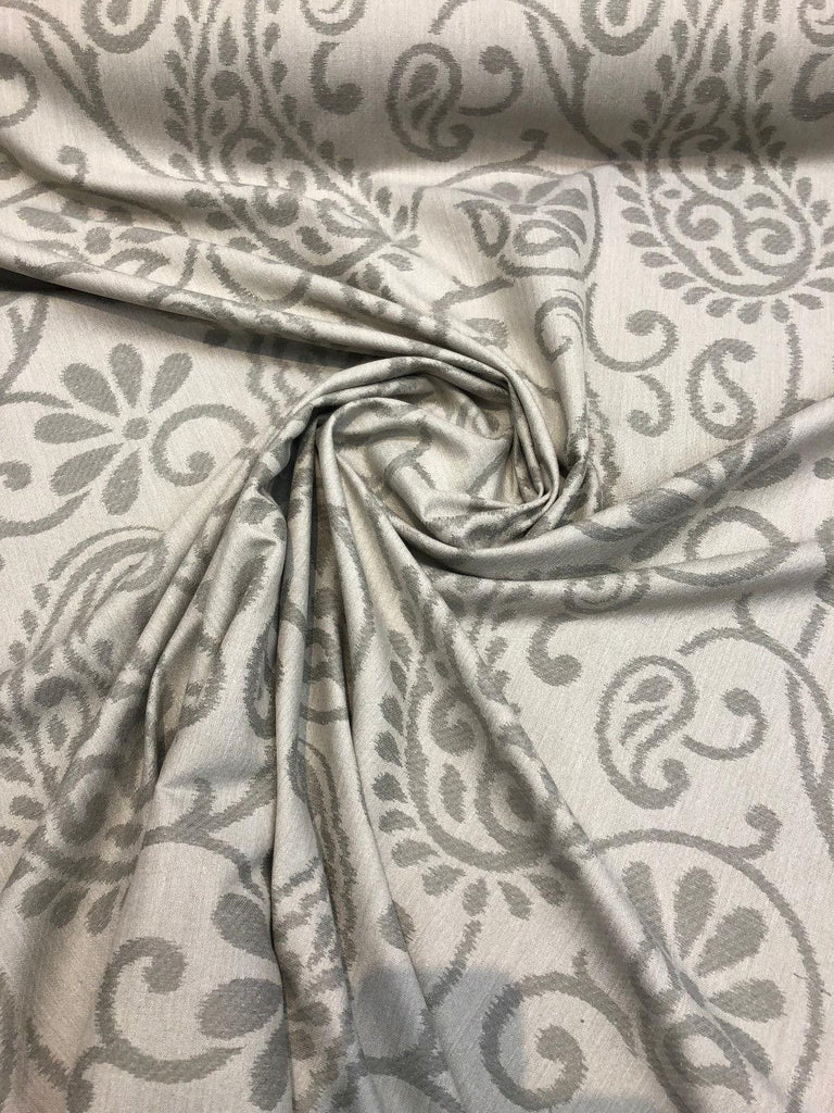 Paisley Patina Noble Linen Cotton Drapery Upholstery Fabric by the yar ...