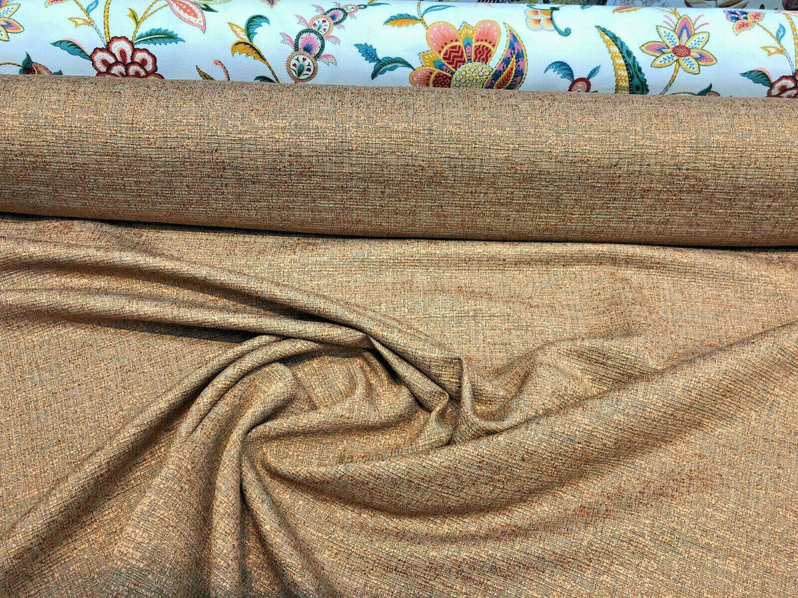 Fabricut Rawhide Copper Slubbed Textured Fabric by the yard ...