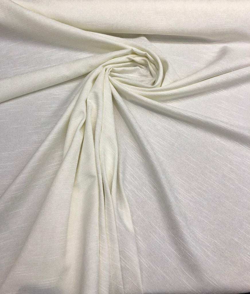 Erie Powder Woven slubbed textured drapery decorating fabric by the ya ...