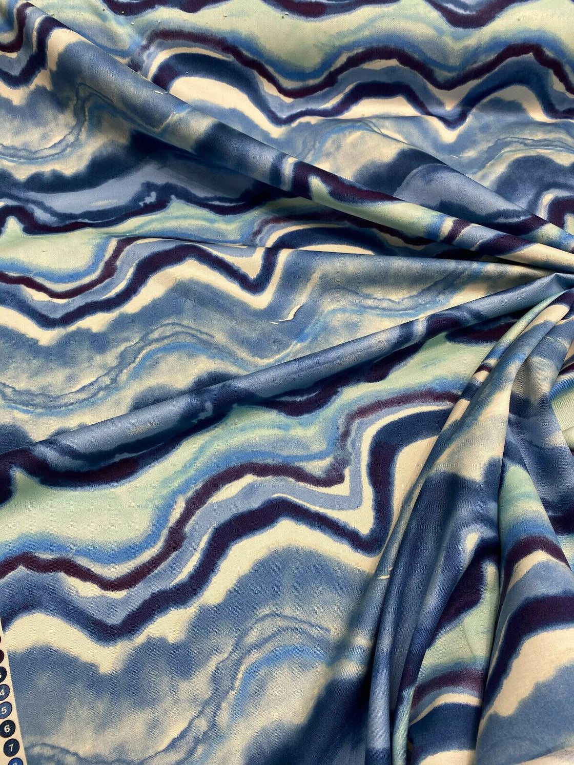 Waverly In Layers Wavy Blue Lapis Fabric By the Yard – Affordable Home ...