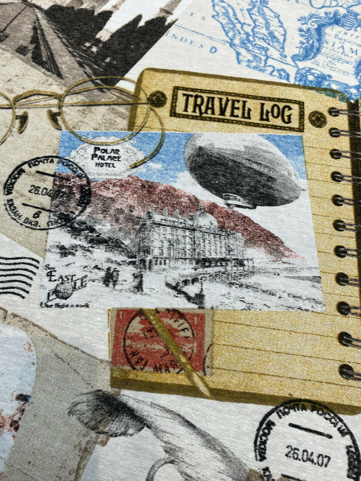 Travel Eiffel Tower Taj Mahal Sydney Drapery Upholstery Fabric By The ...