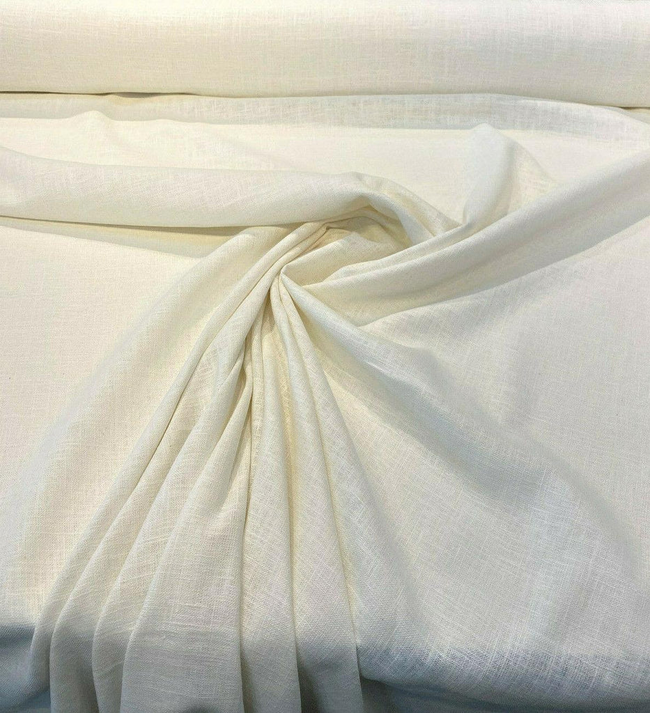 Ivory Linen Ramie Drapery Upholstery Fabric By The Yard – Affordable ...