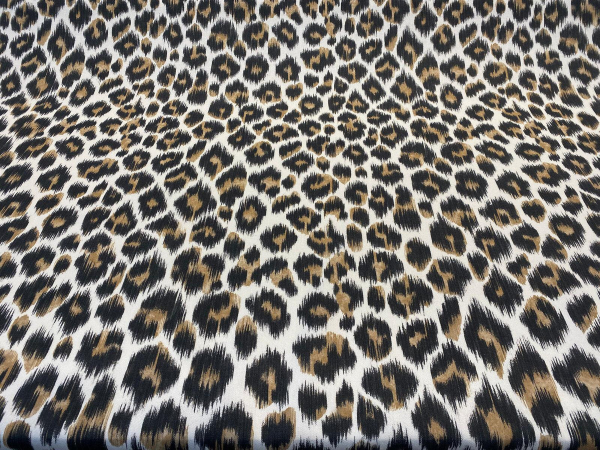 Leopard Natural Drapery Upholstery Vilber Fabric By The Yard ...
