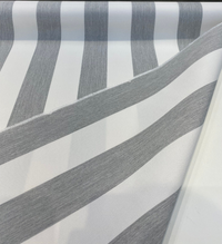 Sunbrella Gray Stripe Townsend Granite Outdoor Fabric By the yard ...