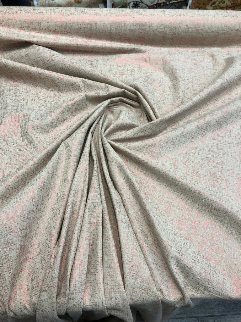 Sparkling Red Shimmer Drapery Upholstery linen Fabric by the yard ...