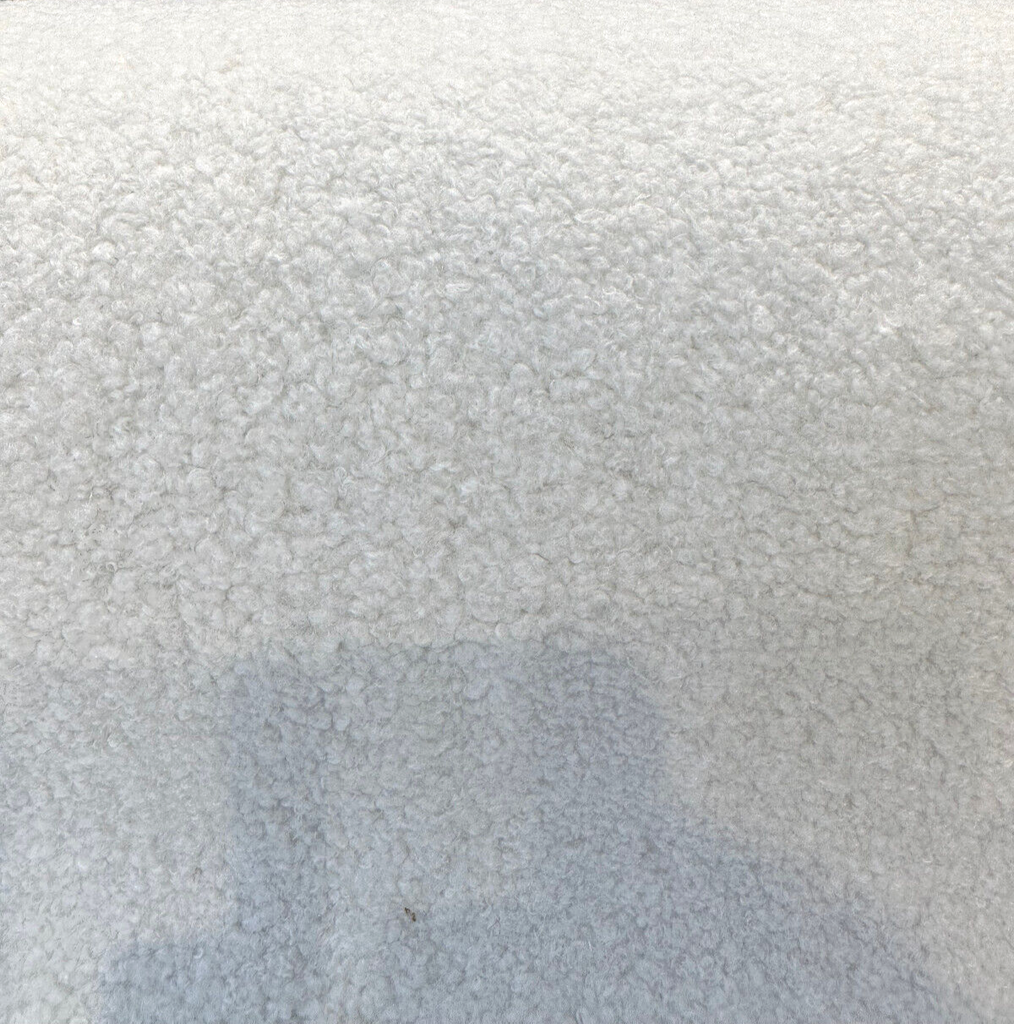 White Wooly Poodle Boucle Upholstery Fabric By The Yard – Affordable ...