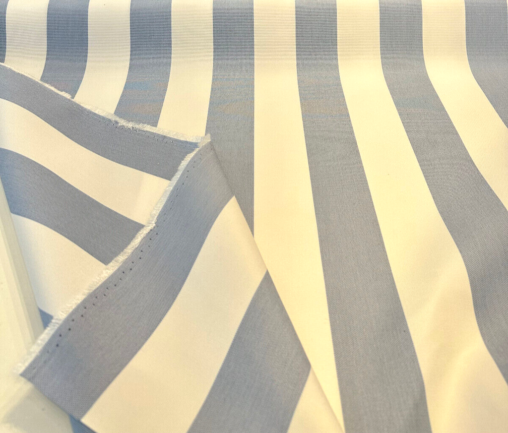 Explorer Sunbrella Air Blue Stripe Outdoor Upholstery Drapery Fabric ...