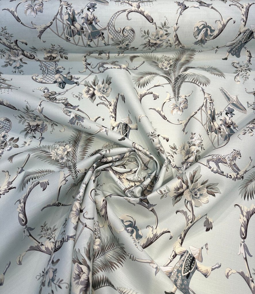 Waverly Mandarin Prose Moonstone Drapery Upholstery Fabric by the Yard ...
