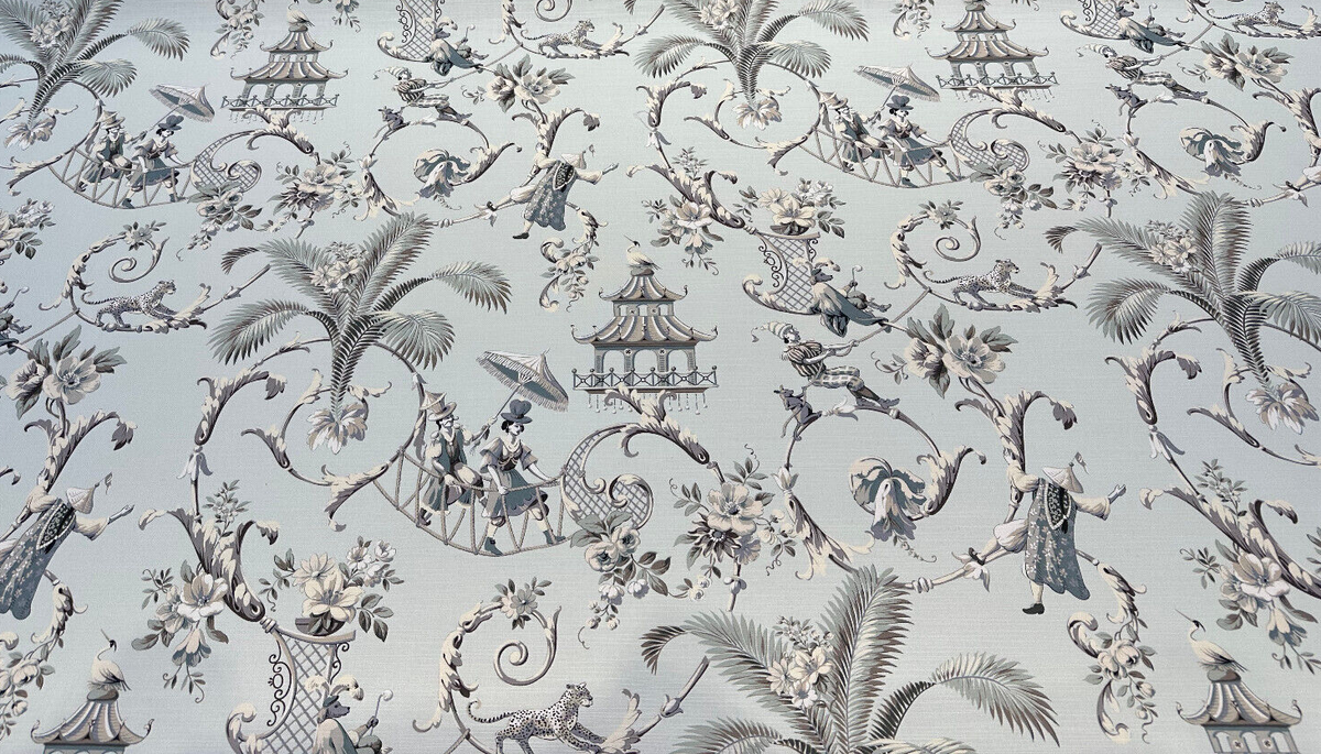 Waverly Mandarin Prose Moonstone Drapery Upholstery Fabric by the Yard ...